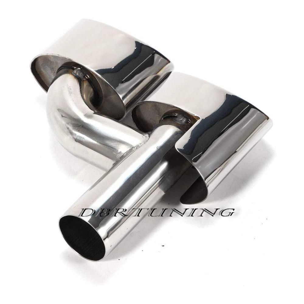 Pair sports silencers look Mercedes AMG INOX - DBRTUNING